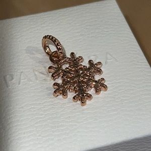 Pandora | Jewelry | Pandora Rose Sparkling Snowflake | Poshmark
